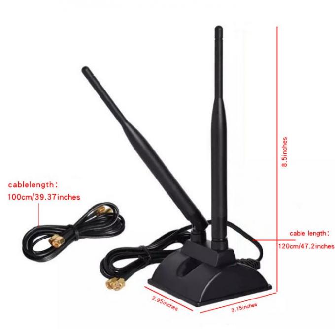 Dual Frequency 2.4G 5dbi High Gain WiFi Antenna , 5.8 Ghz Wifi Antenna